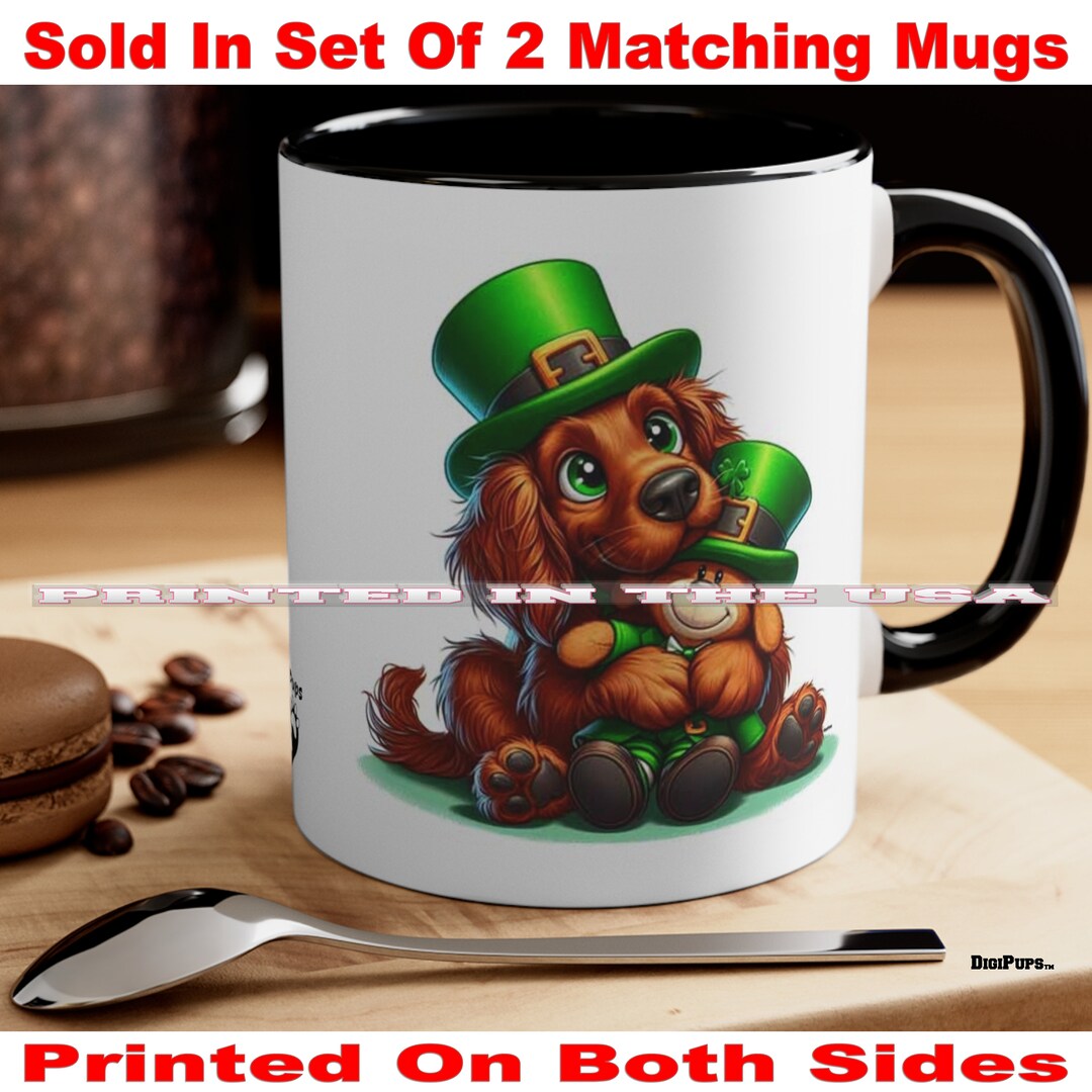 Digipups Irish Setter Dog Breed Hugging Stuffed Ireland Puppy Funny ...