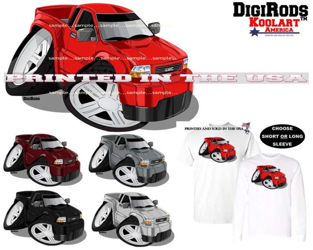 GM GMC Classic Model Pickup Truck Digirods / Koolart Cartoon Car Short ...