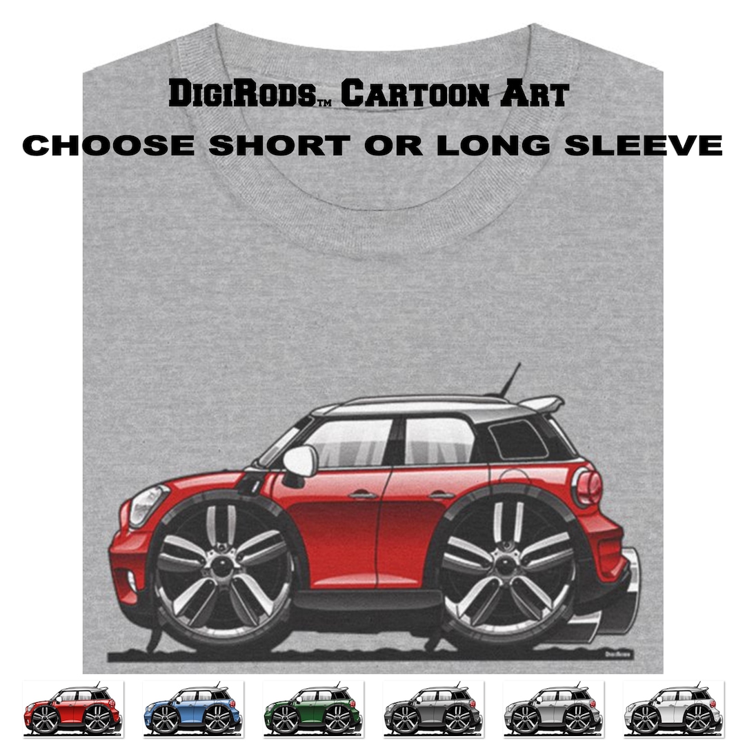 Digirods Mini Cooper Countryman Paint With White Top and Trim Cartoon ...
