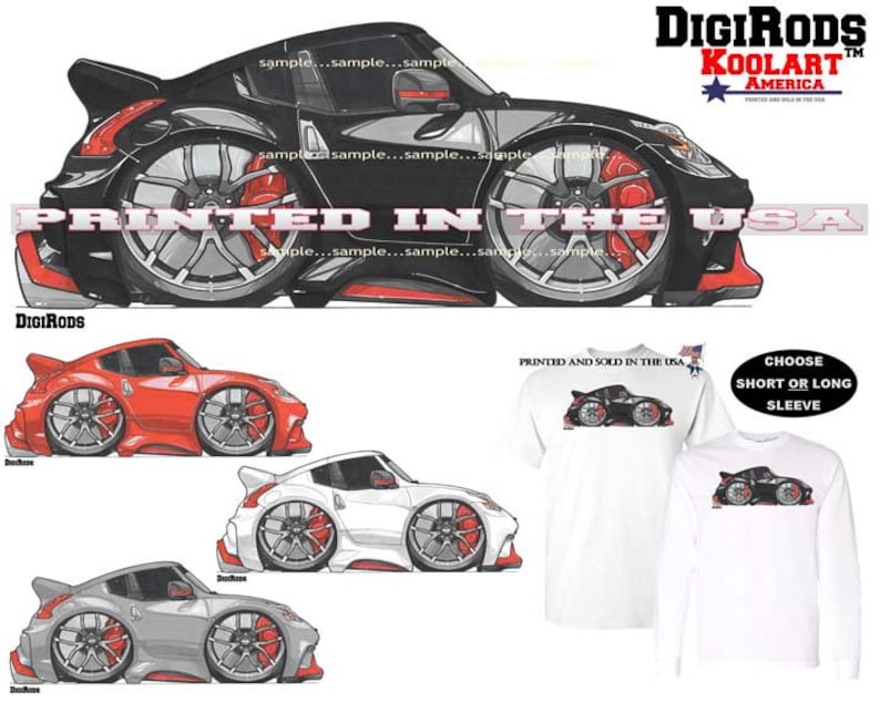 370Z 370 Z Racing Team Model Sports Car Digirods / Koolart Cartoon Car ...