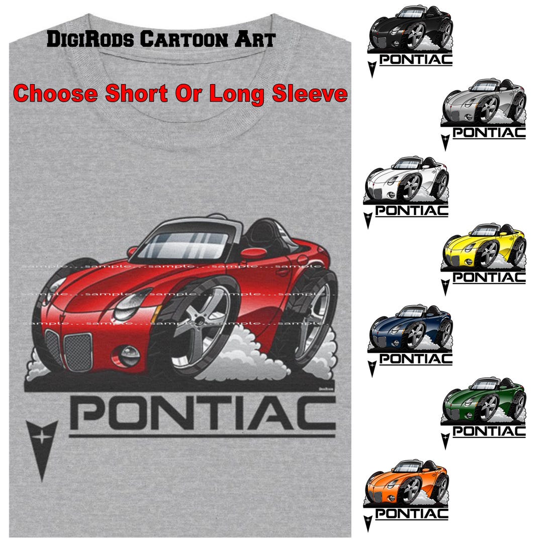 Digirods Pontiac Solstice Base Model Convertible Paint Colors Cartoon ...