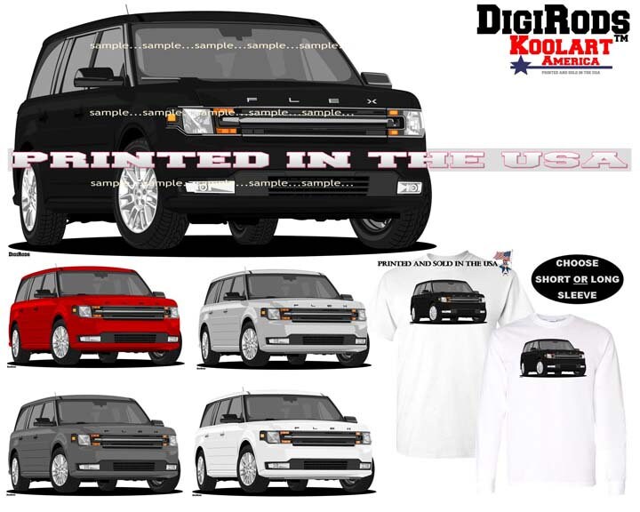 Ford Flex SUV Wagon Body Model Digirods / Koolart Cartoon Car Short or ...