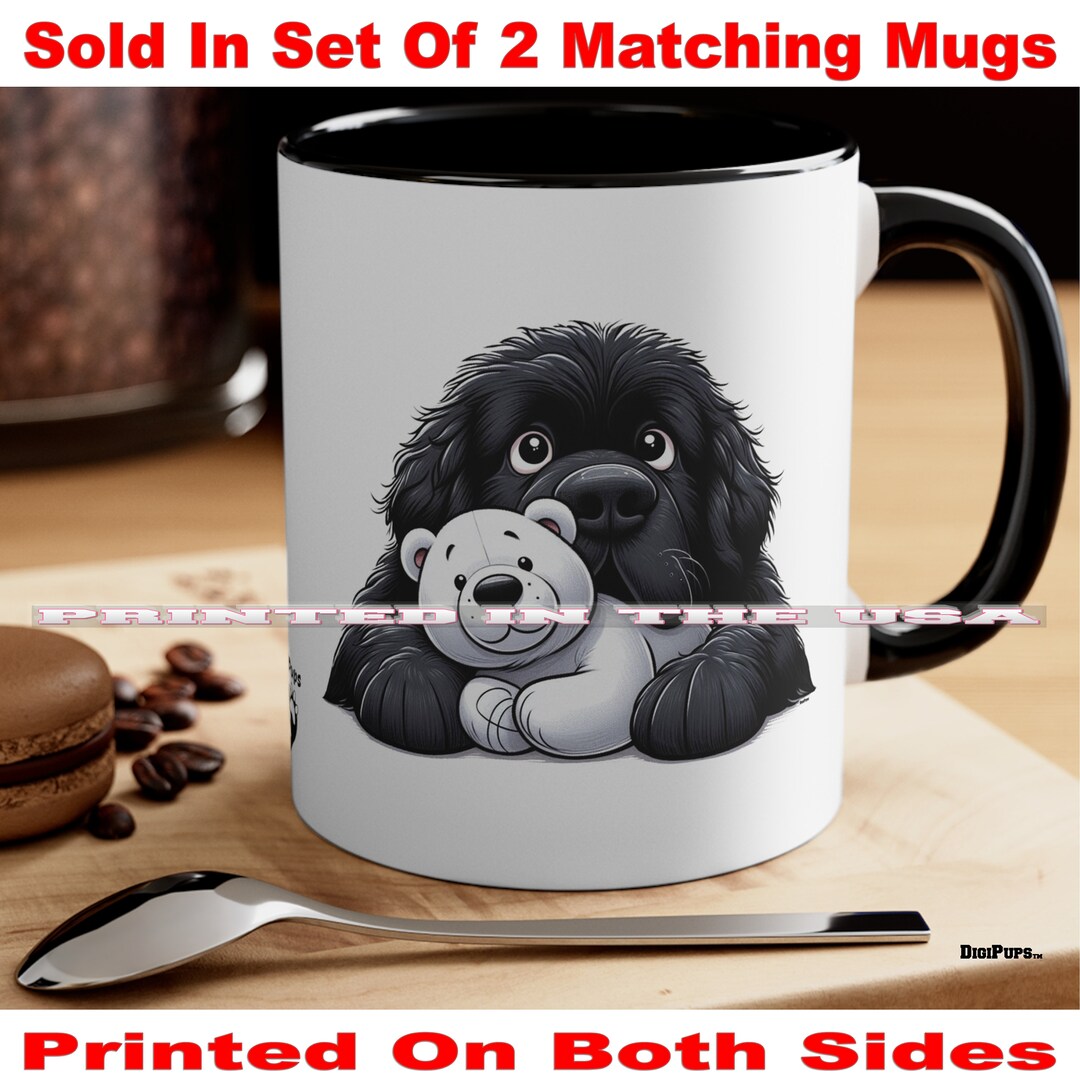 Digipups Newfoundland Newfie Dog Breed Hugging Stuffed Teddy Bear Toy ...