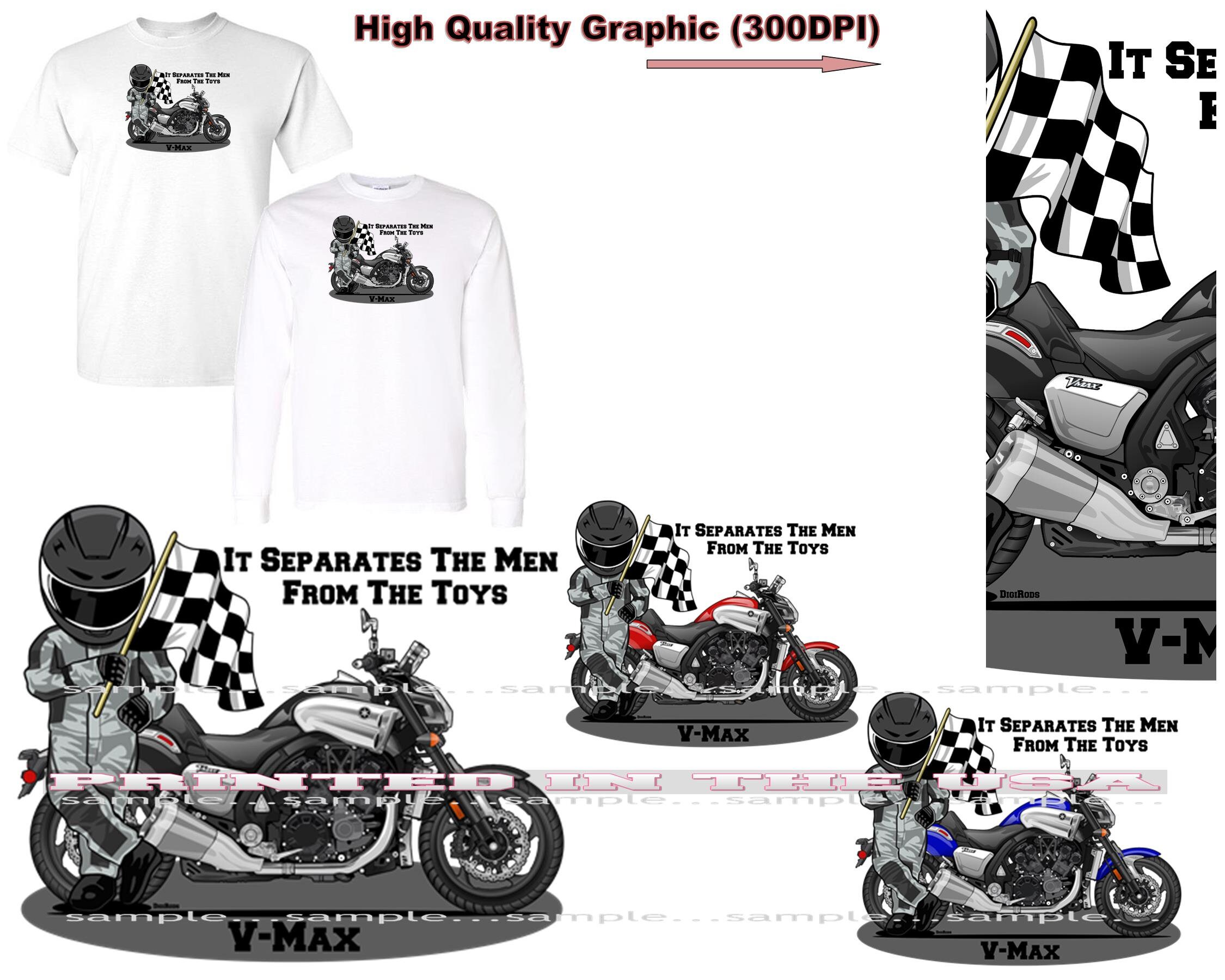 V Max V-max Vmax Motorcycle Racing Biker Men From Toys Digirods Cartoon ...