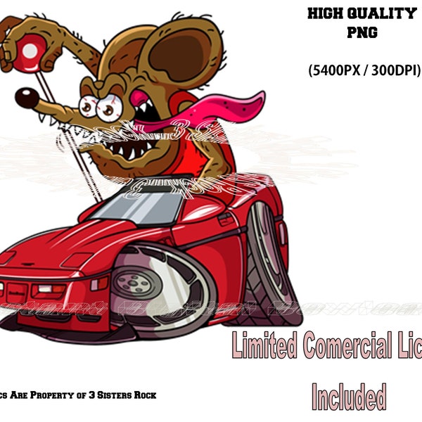 Hot Rod Drawing - Etsy