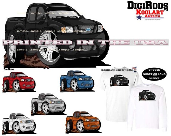 Ford Explorer Sport Trac 4x4 Truck Digirods / Koolart Cartoon | Etsy