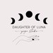 Hand and Moon Premade Logo for Small Business | Hand Drawing Logo ...