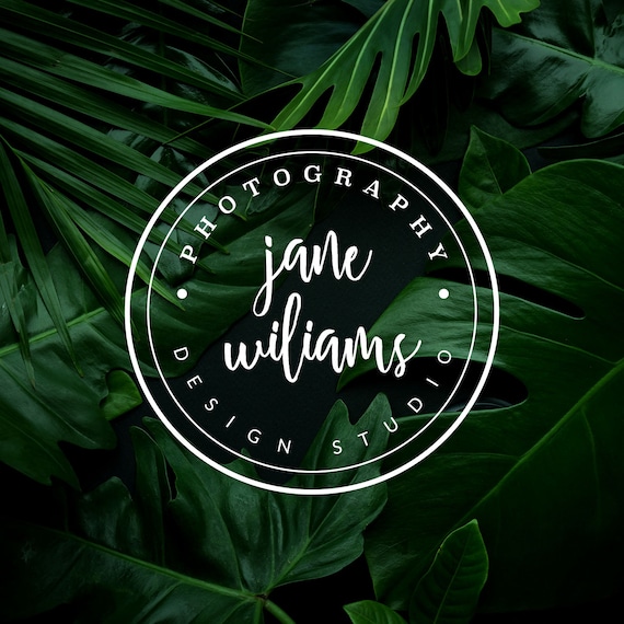 Circle Logo Small Business Logo Logo Stamp Photography | Etsy