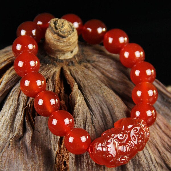 Red Jade Bracelet - Etsy