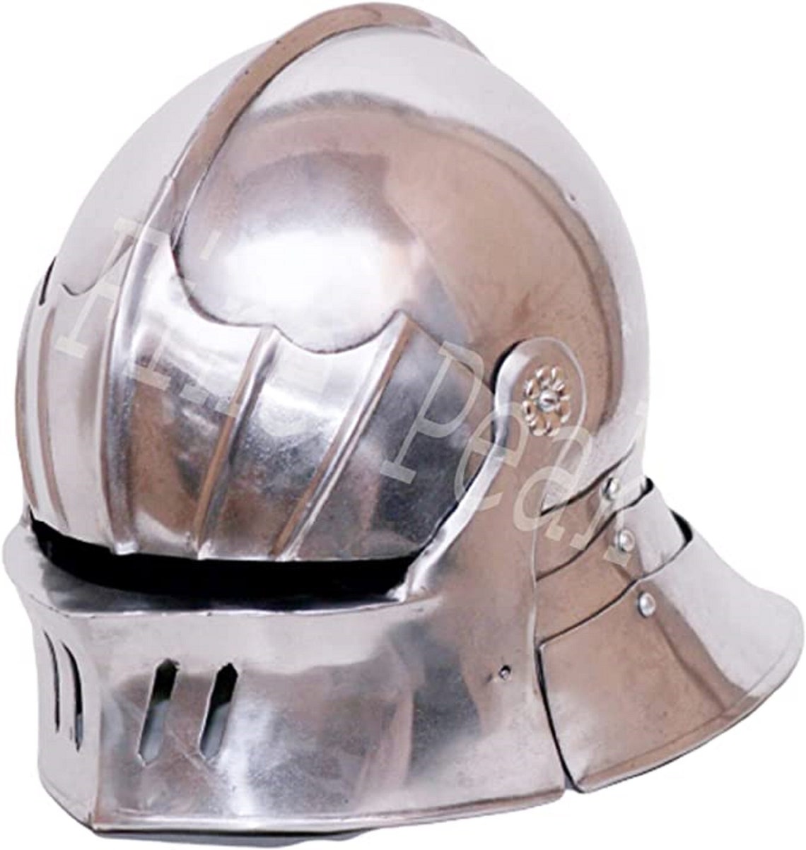 European Knight Sallet Helmet Steel Close Visor Helmet German - Etsy