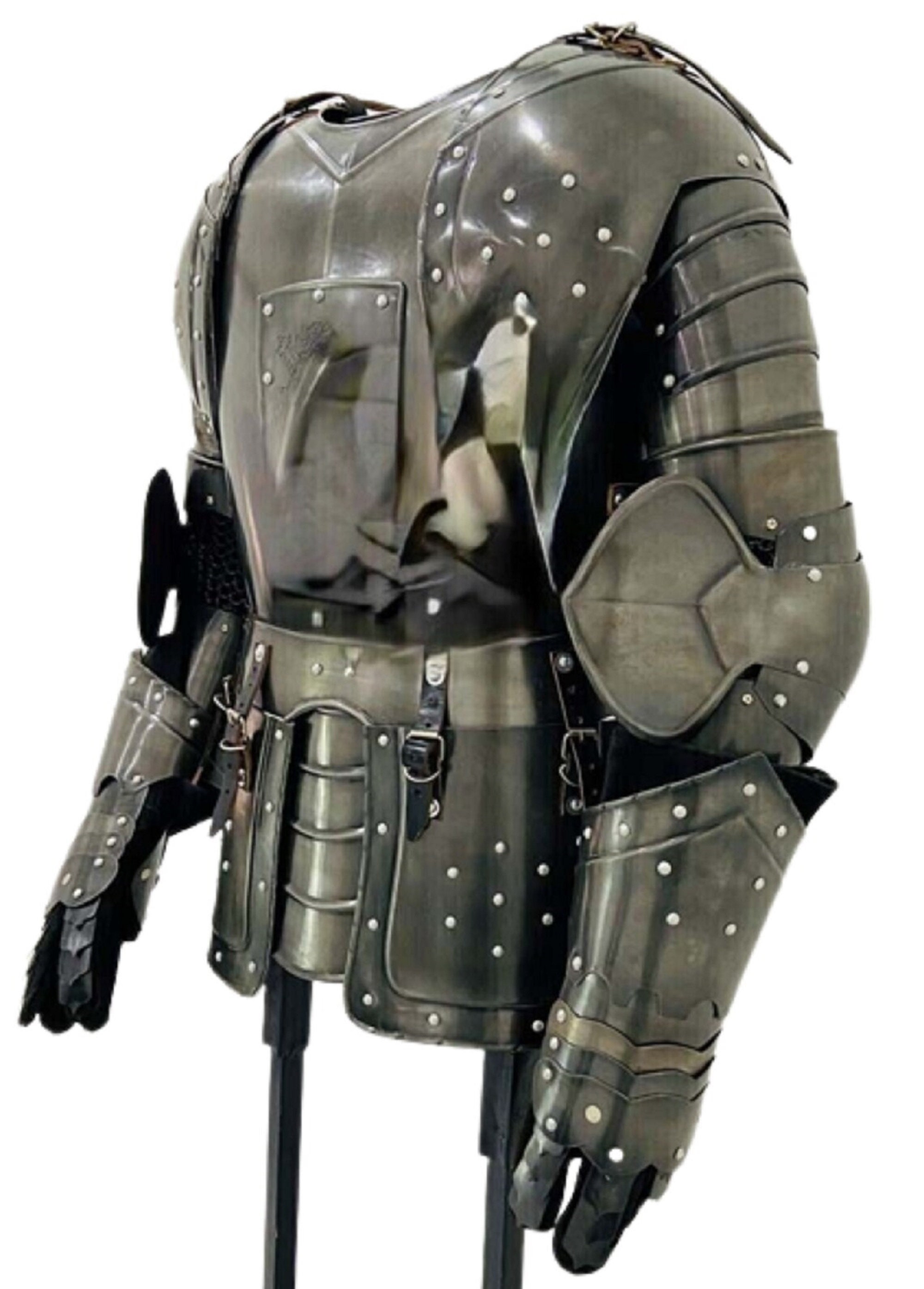Iron Gothic Knight Armor Body Suit European Half Armor Suit Steel ...