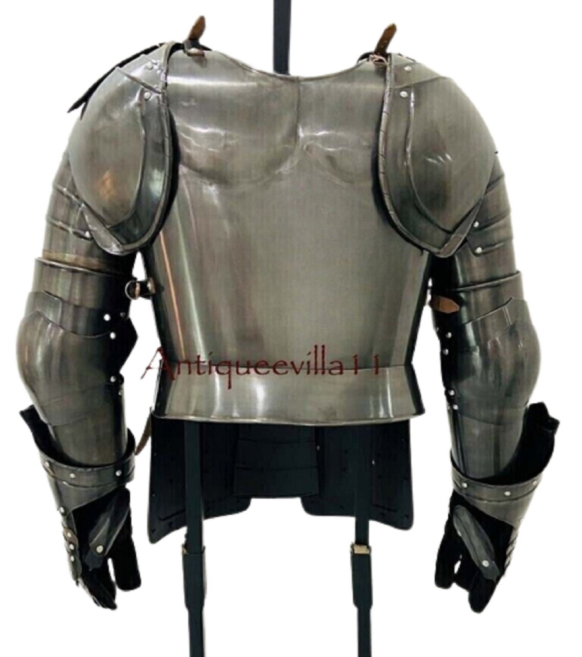 Iron Gothic Knight Armor Body Suit European Half Armor Suit Steel ...