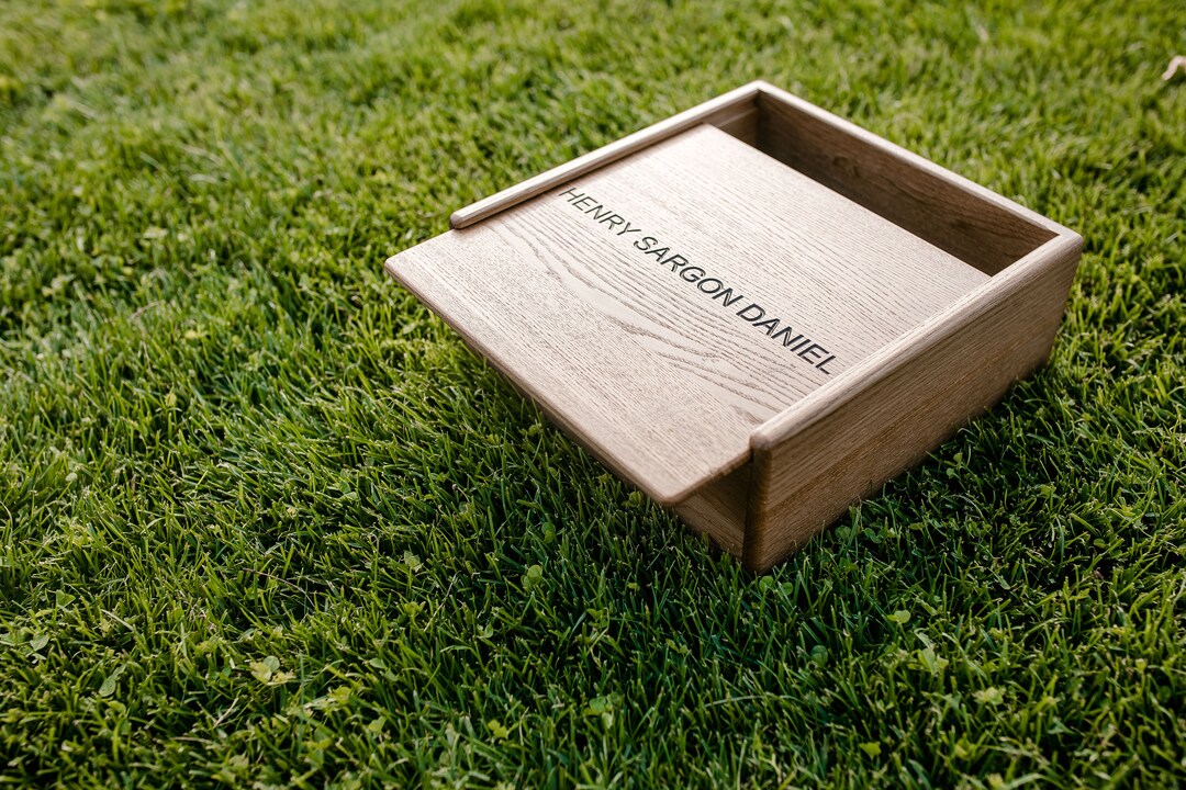 Personalized Wooden Box. Ash Wood, Storage Keepsake Box. for Long-term ...