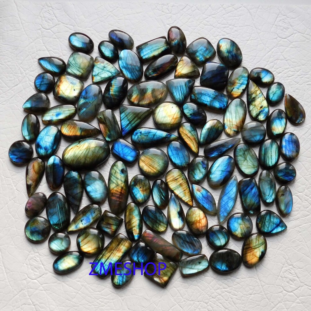Natural LABRADORITE CABOCHON Multifire Wholesale Labradorite Gemstone ...