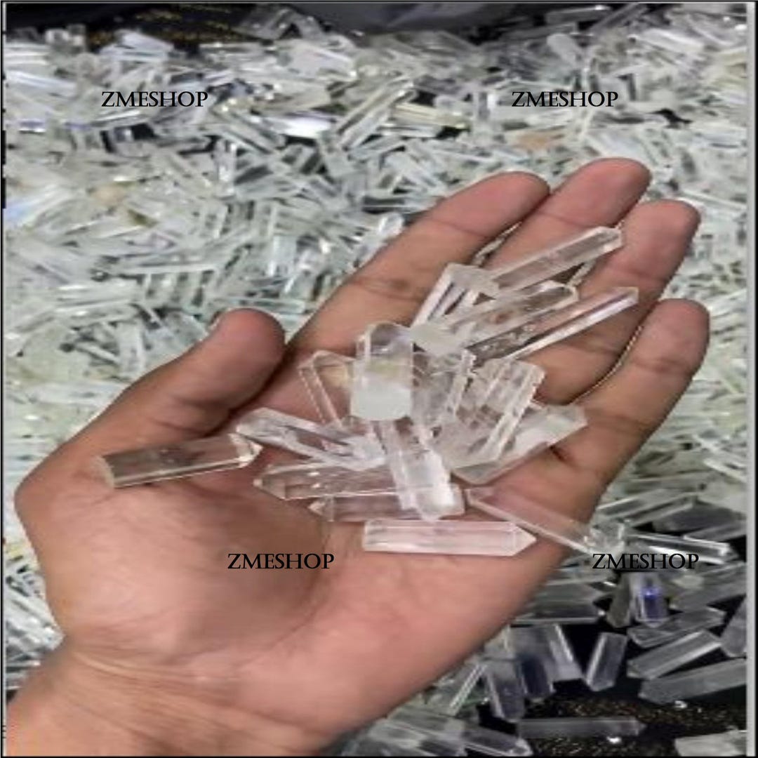 Natural Clear Quartz Pencil Points Faceted Crystal Gemstone Lot for ...