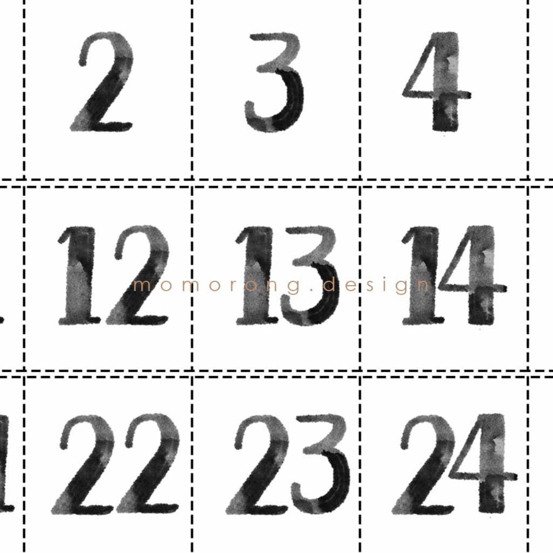 Rainbow Numbers Count 1-100 for Home School,educational Printable at ...