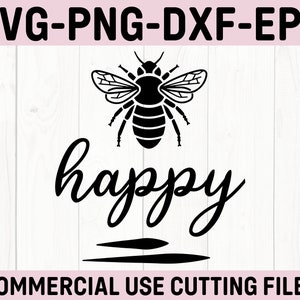 Teacher SVG Files for Cricut, Bee Happy Svg, Be Kind Svg, Inspirational ...