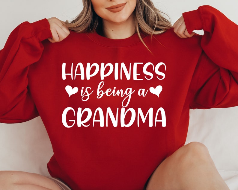 Happiness Is Being A Grandma Svg Granny Svg Grandmother Svg Etsy