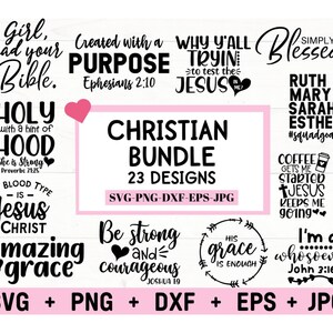 Christian Bundle SVG, Scripture Bundle, Instant Download, Bible Verse ...