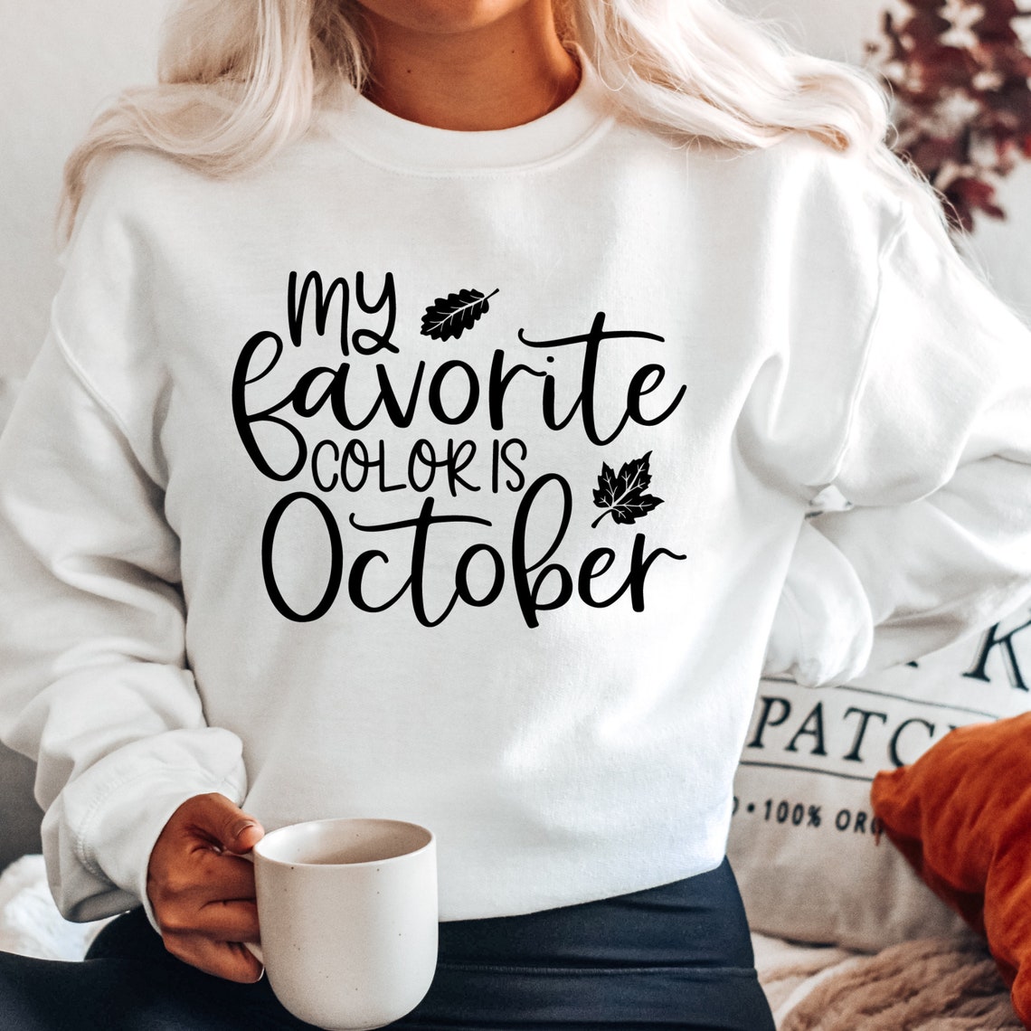 My Favorite Color is October SVG Fall Svg Autumn Svg - Etsy