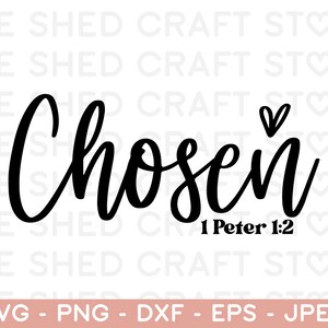 Chosen Svg, Christian Quotes Svg, Christian Sweatshirt, Trending Now ...