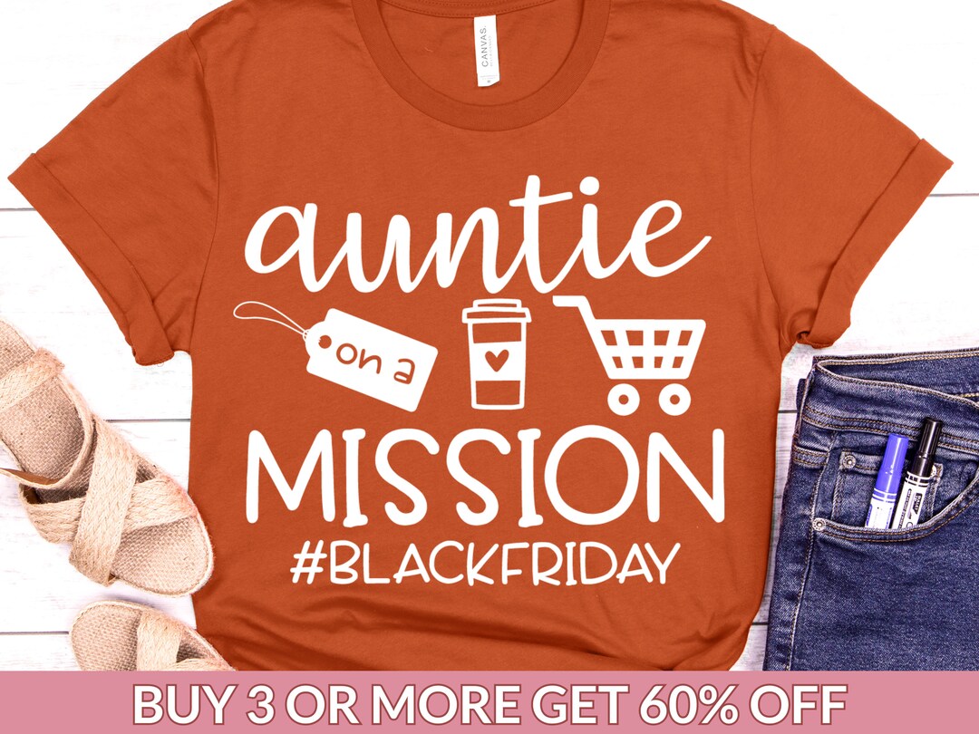 Auntie on A Mission Black Friday SVG Black Friday Crew SVG - Etsy