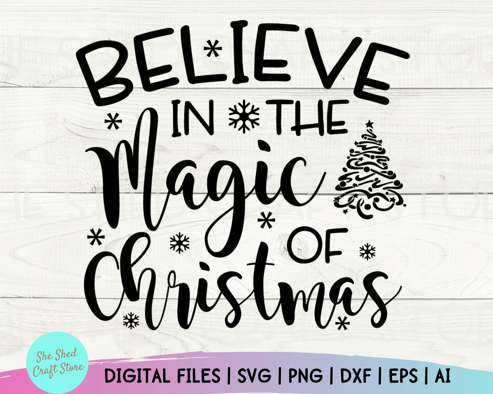 Believe in the Magic of Christmas SVG Christmas Cutting | Etsy