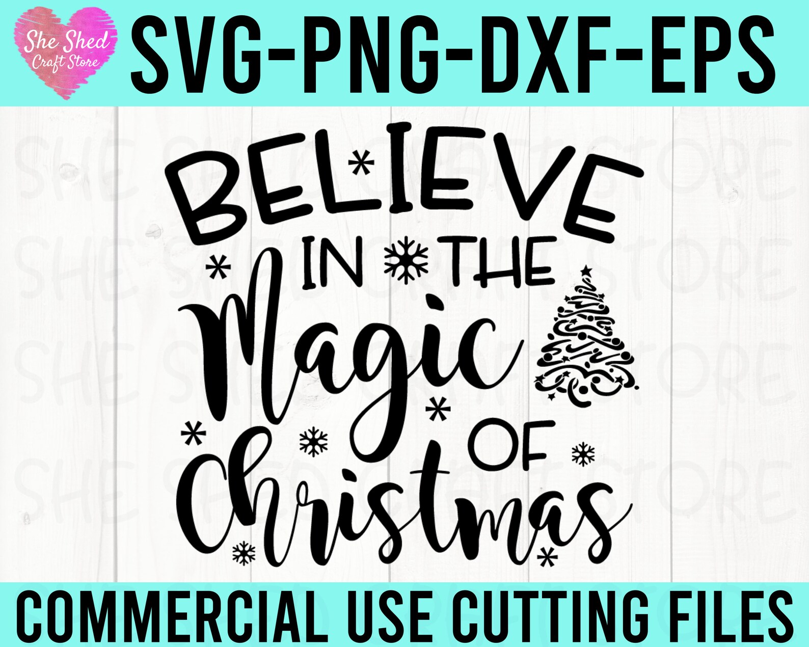 Believe in the Magic of Christmas SVG Christmas Cutting - Etsy