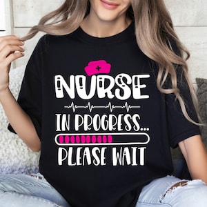 Nurse in Progress SVG, Nursing Student Cricut Silhouette (instant ...