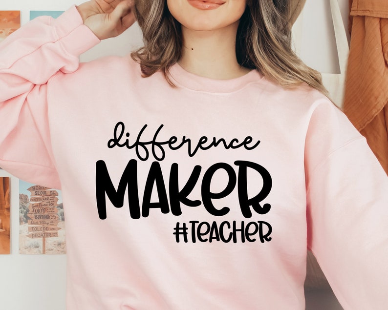 Difference Maker Svg Teacher Life Svg Dedicated Teacher Svg - Etsy