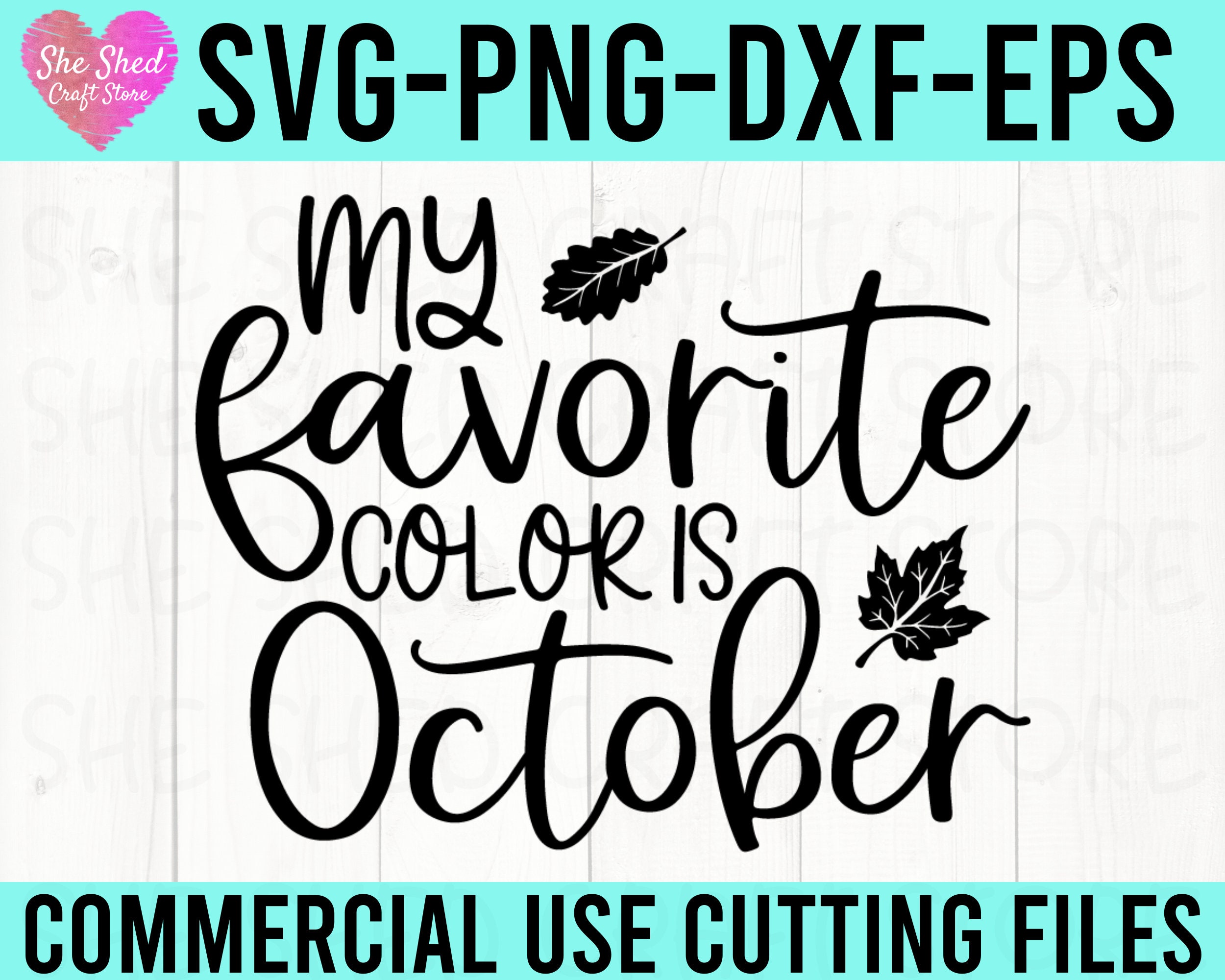 My Favorite Color is October SVG Fall Svg Autumn Svg - Etsy
