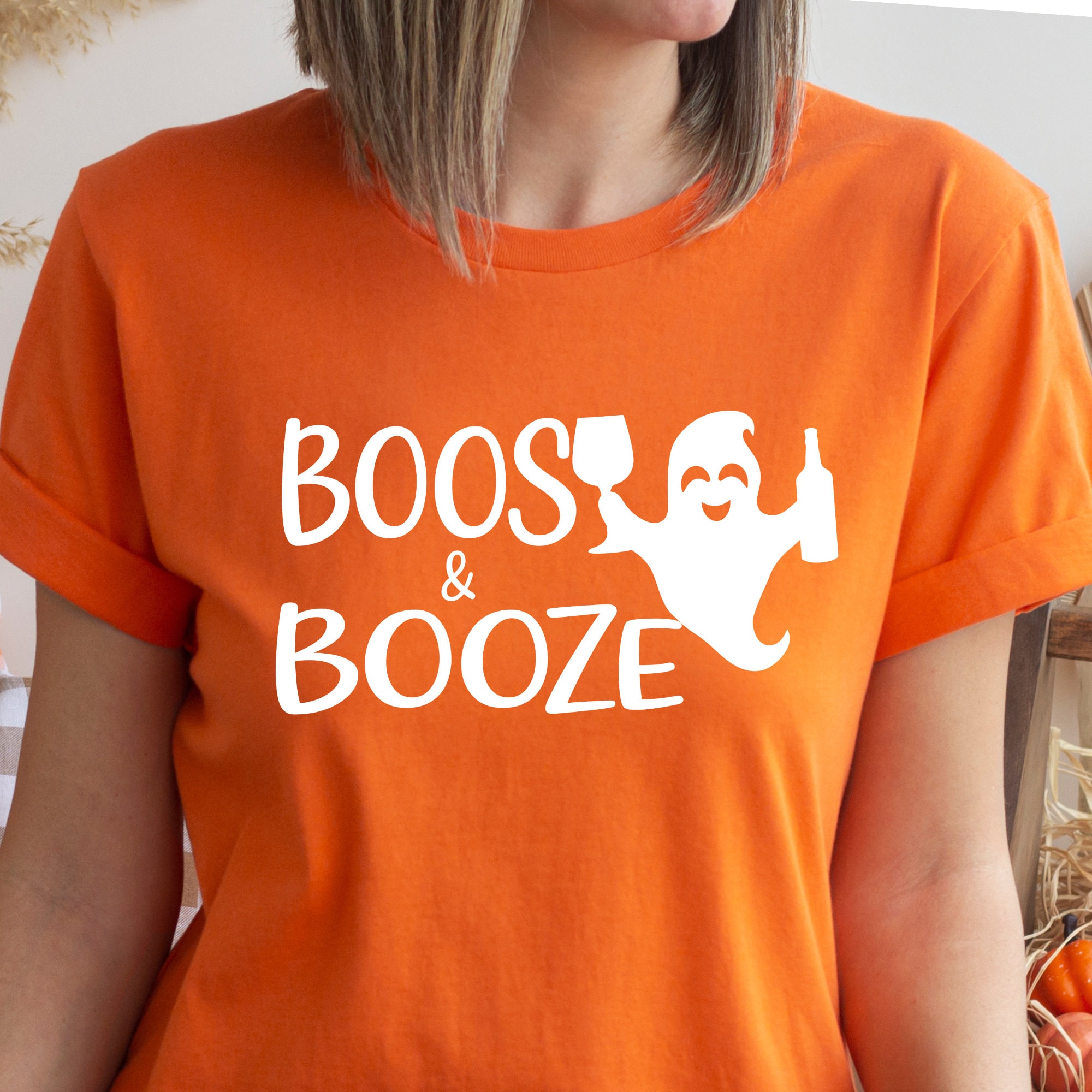 Boos and Booze SVG Here for the Boos Halloween Svg Cute - Etsy