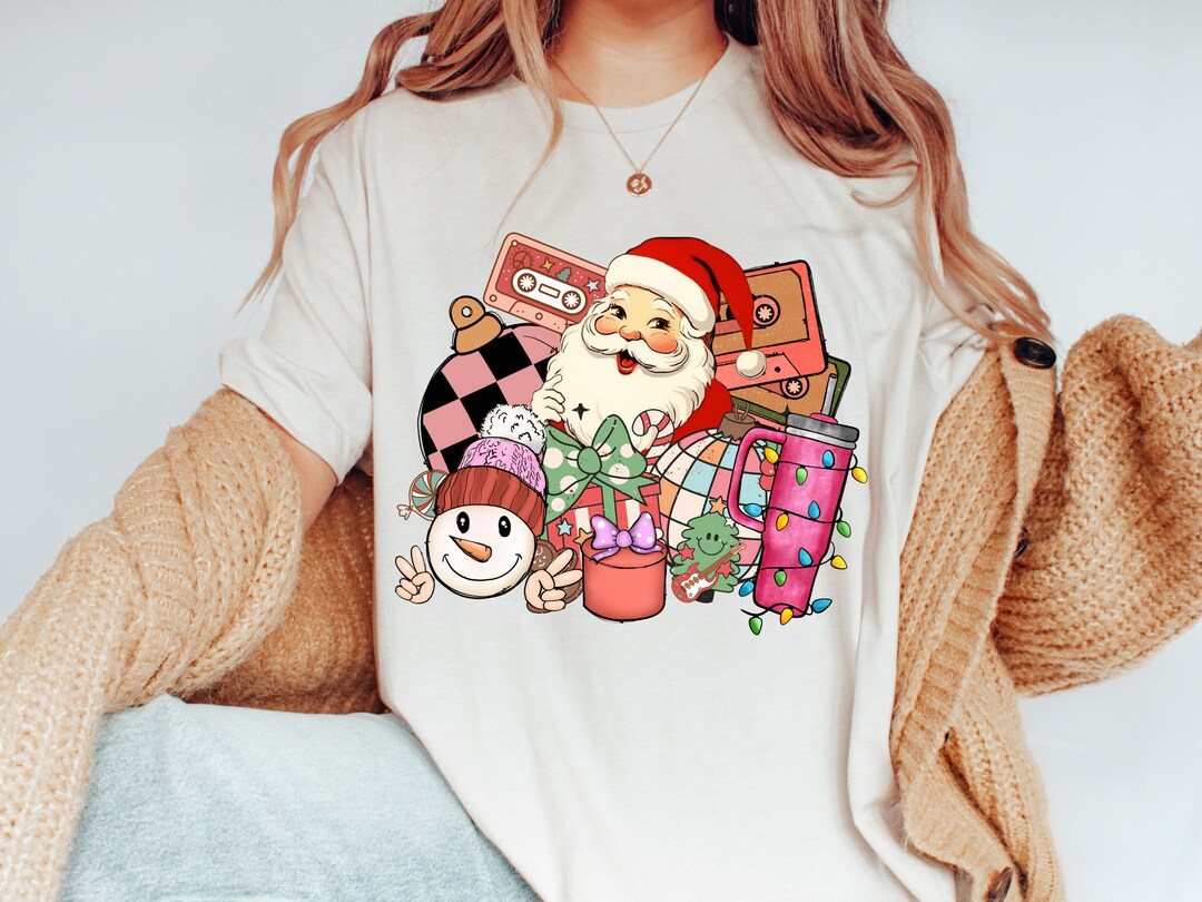 Retro Christmas Png, Santa Claus Png, Christmas Png, Christmas ...