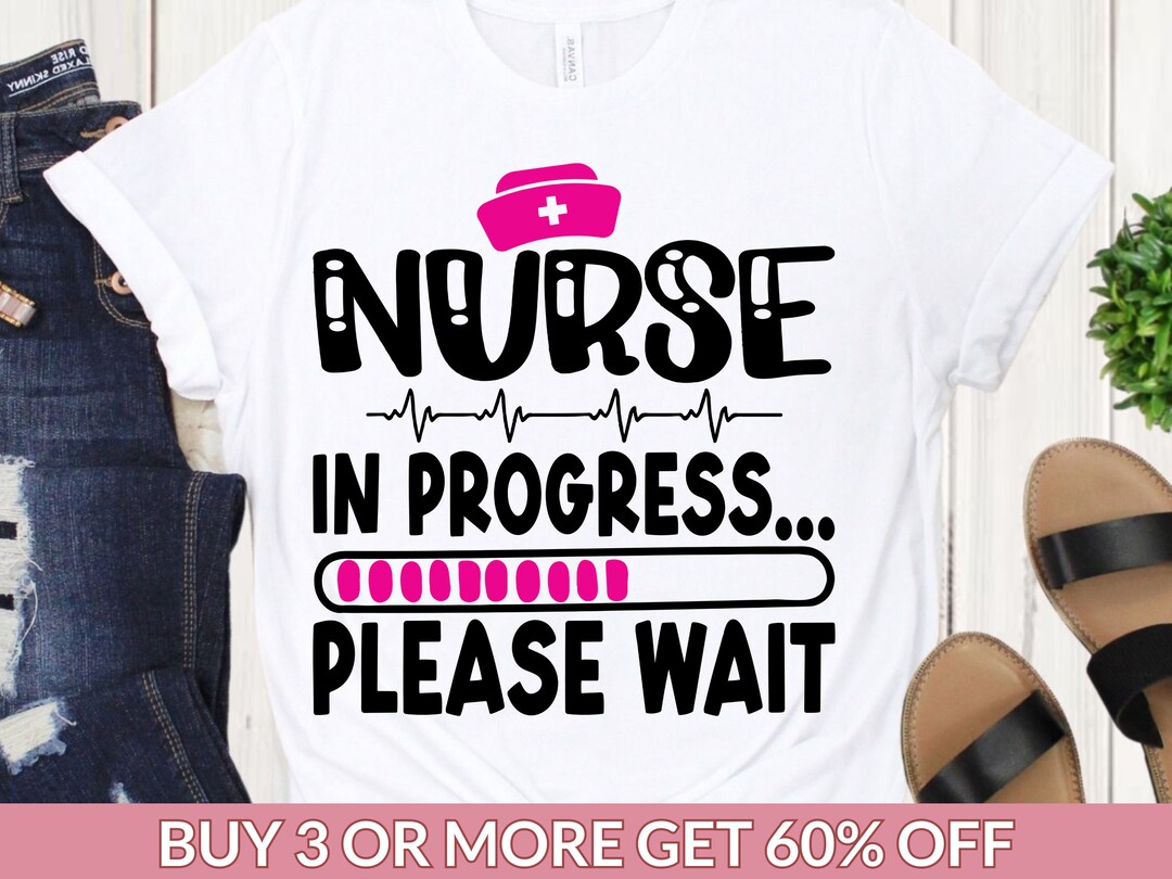 Nurse in Progress SVG PNG DXF Nursing Student Svg Nurse Life - Etsy