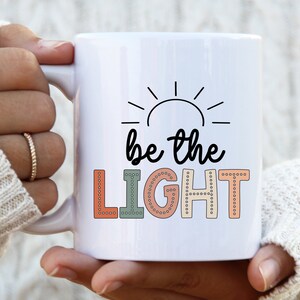 Be the Light Boho Bible Verse Png, Inspirational Christian Png, Women ...
