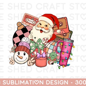 Retro Christmas Png, Santa Claus Png, Christmas Png, Christmas ...