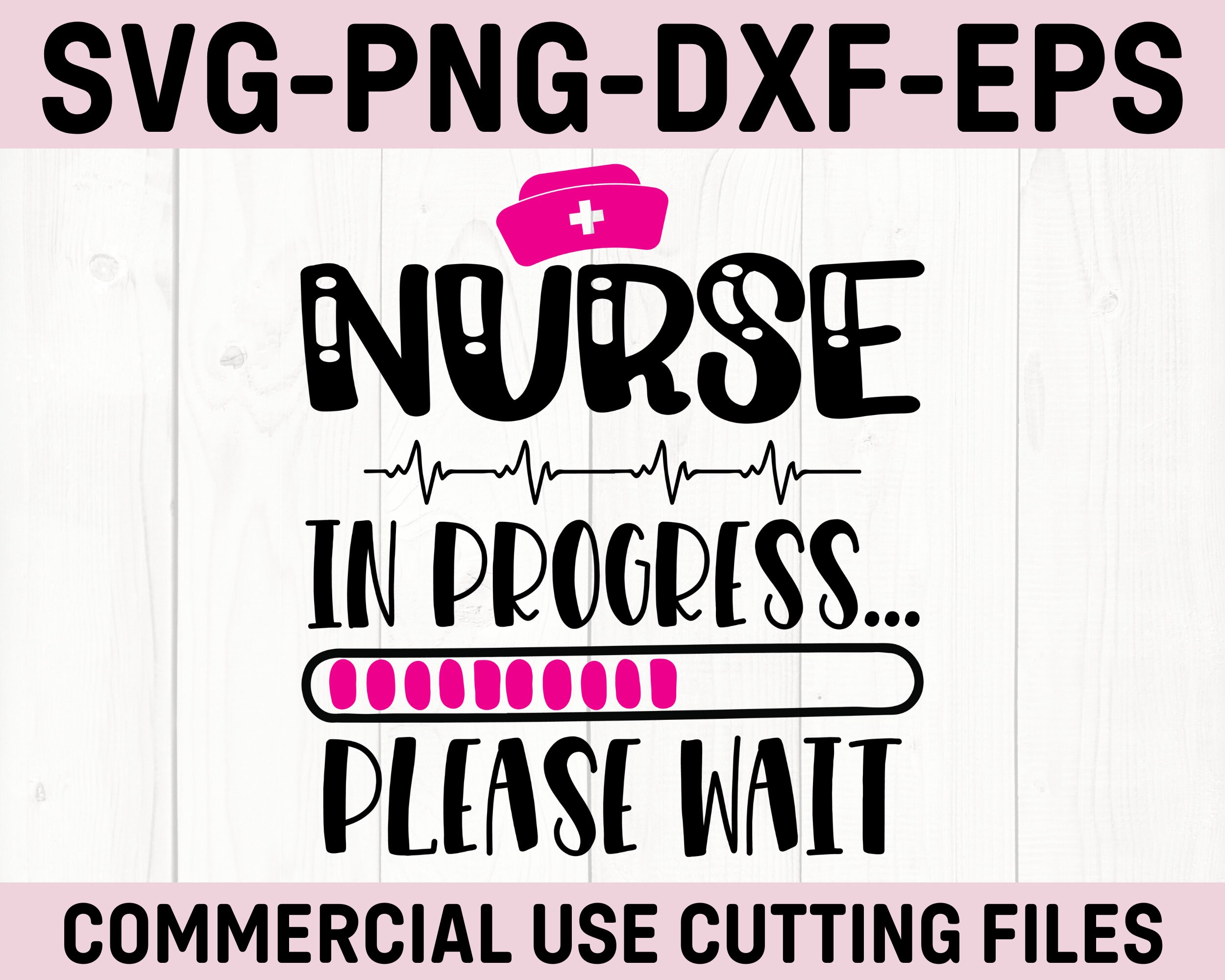 Nurse in Progress SVG PNG DXF Nursing Student Svg Nurse Life - Etsy