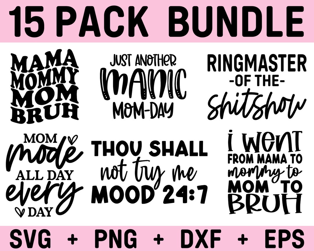 Mom Svg Bundle Mothers Day Svg Mom Svg Mom Life Svg Girl - Etsy