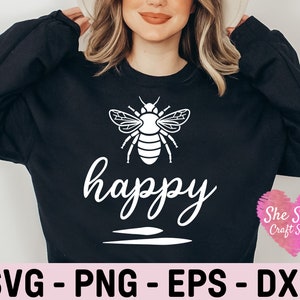 Teacher SVG Files for Cricut, Bee Happy Svg, Be Kind Svg, Inspirational ...