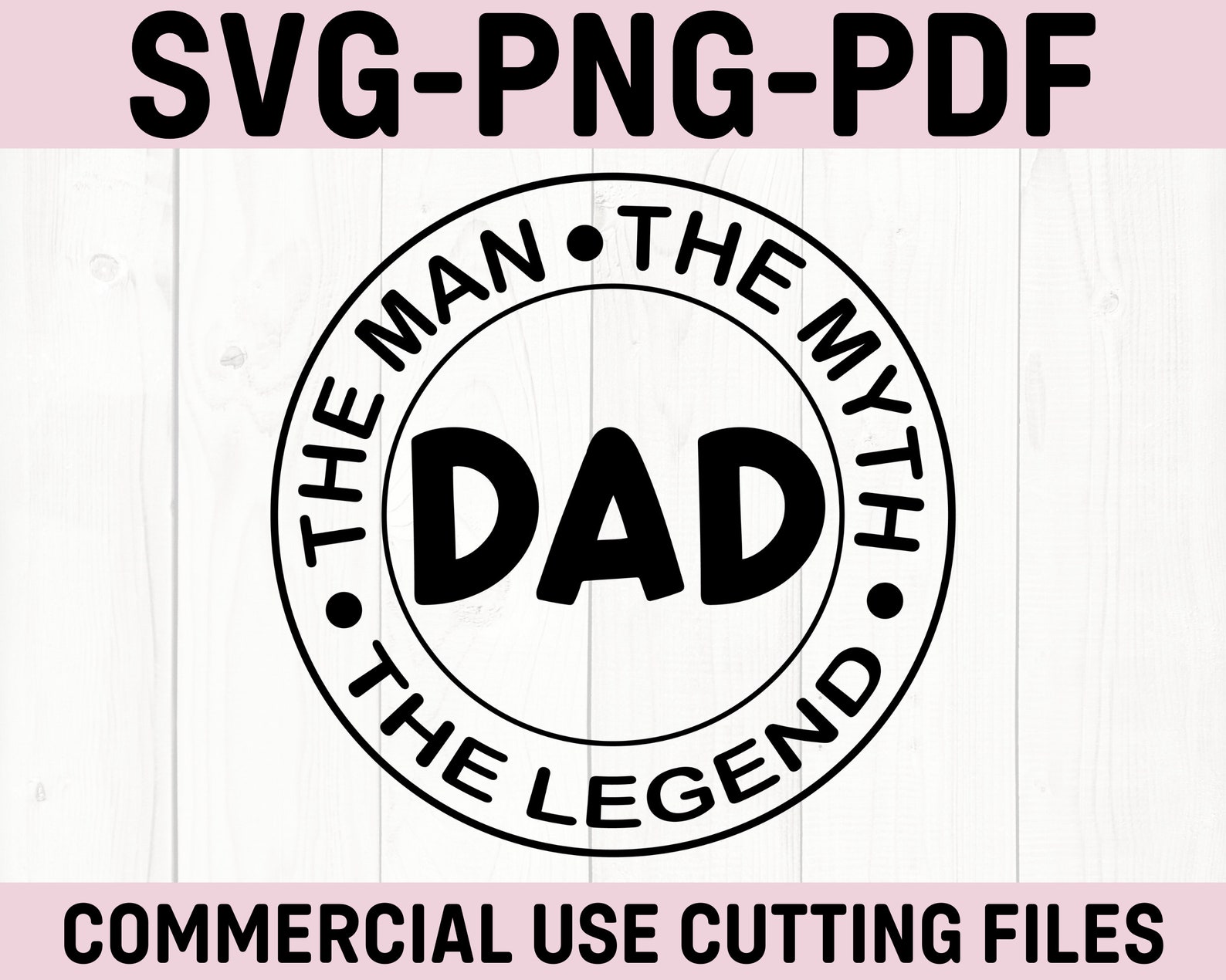 The Man the Myth the Legend SVG Fathers Day Svg Svg Files - Etsy