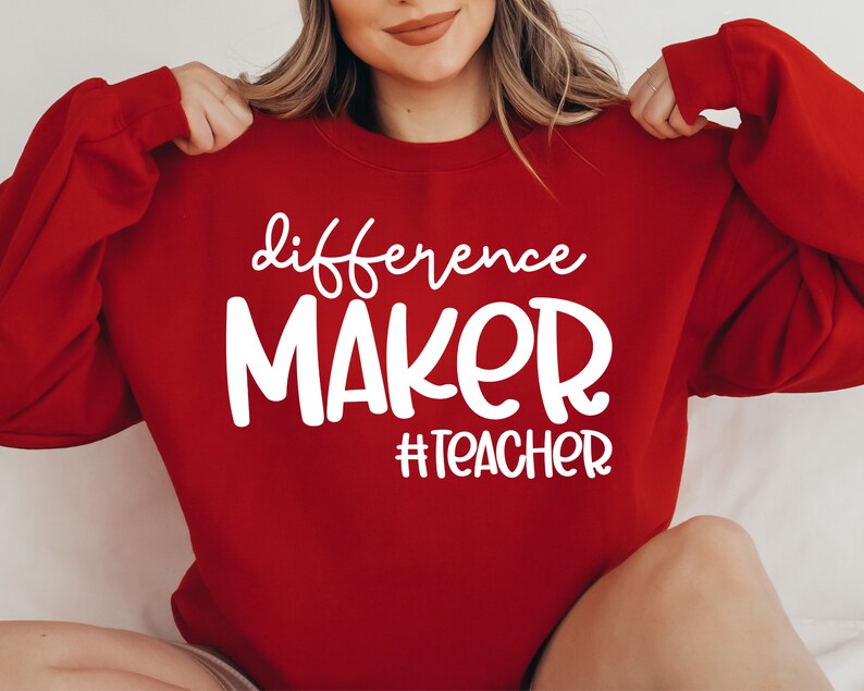 Difference Maker Svg Teacher Life Svg Dedicated Teacher Svg - Etsy