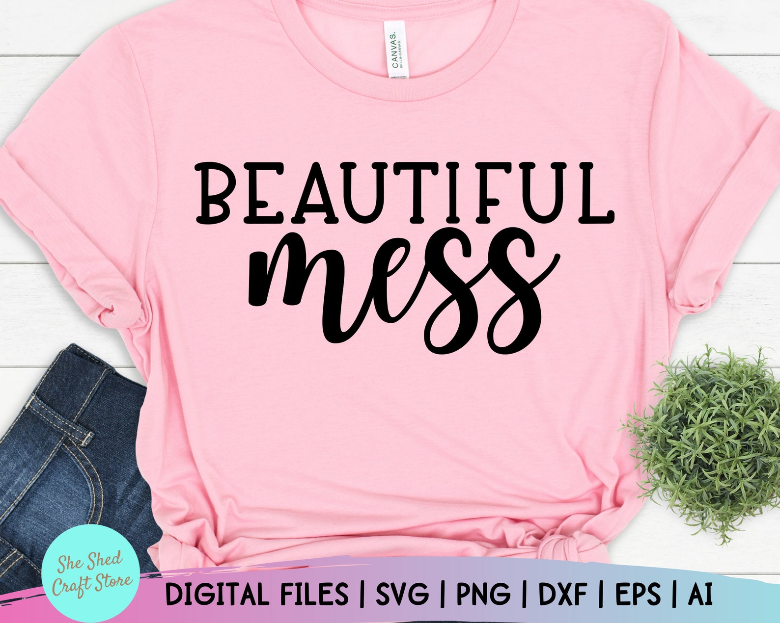 Beautiful Mess Inspirational Quotes Svg Motivational Svg | Etsy