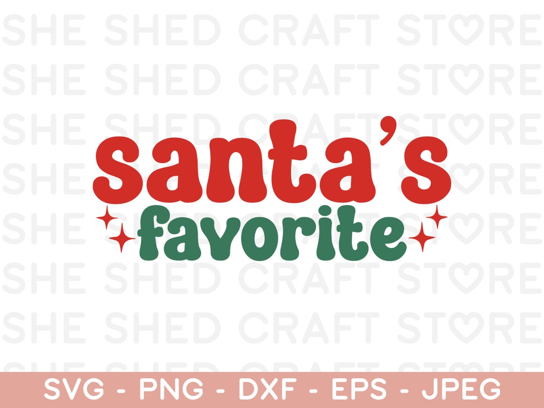Christmas Santa's Favorite Svg Files for Cricut, DIY Funny Retro Aunt ...