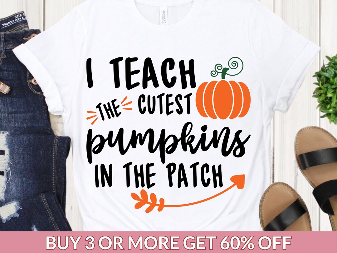 I Teach the Cutest Pumpkins in the Patch Teacher Svg Teacher - Etsy