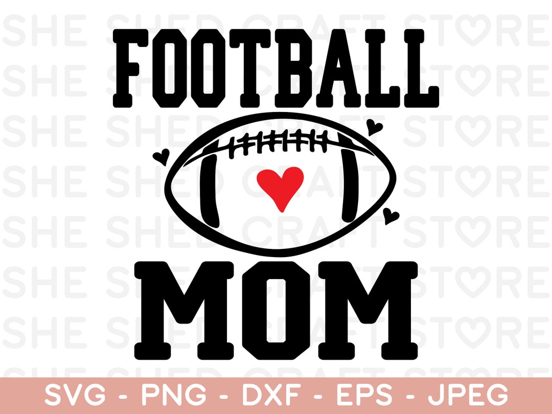 Football Mom SVG Cut File for Cricut and Silhouette - Etsy