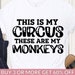 This is My Circus and These Are My Monkeys Svg Funny Mom Svg - Etsy