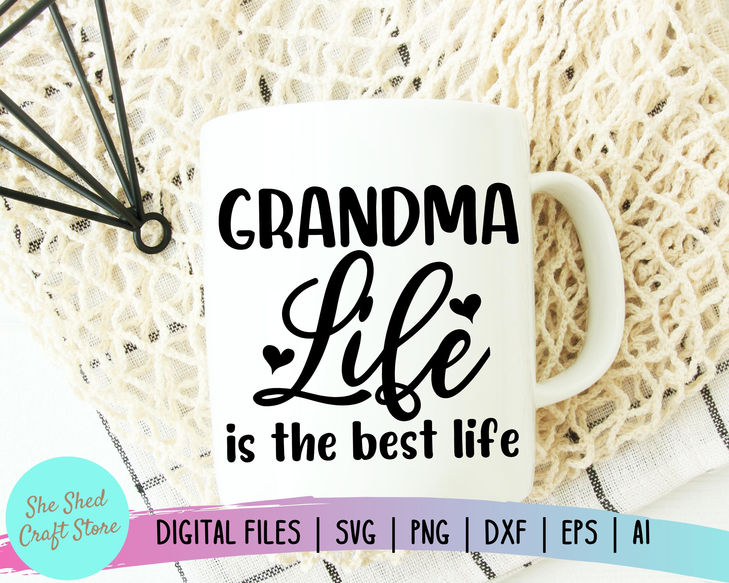 Grandma Life Is The Best Life svg Grandma Tshirt Grandma | Etsy