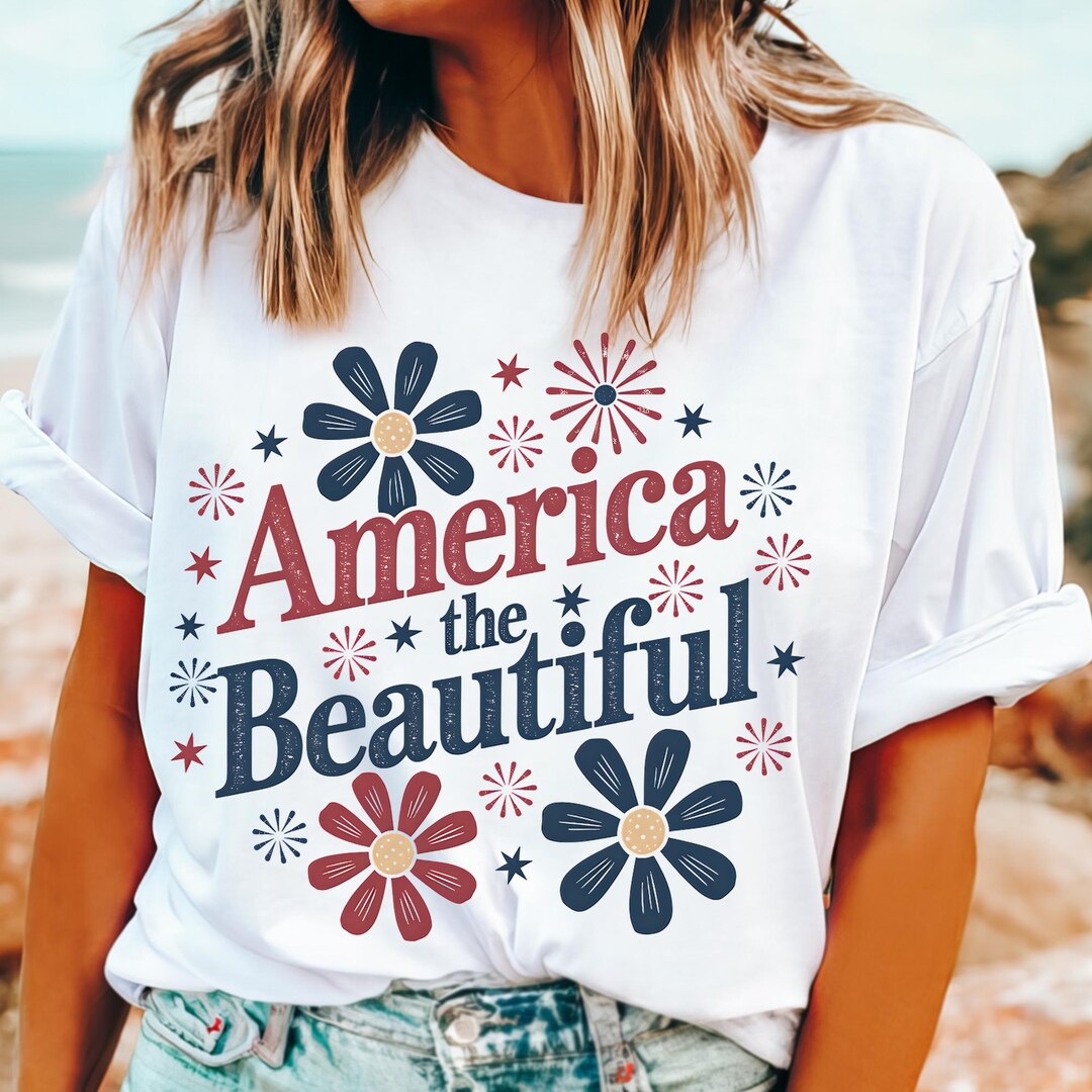 American the Beautiful 4th of July Png, Fourth of July Png, 4th of July ...