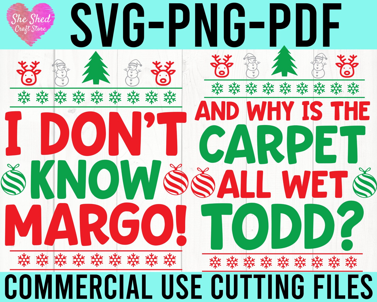 Todd and Margo SVG Couple Christmas Shirts Funny Christmas - Etsy