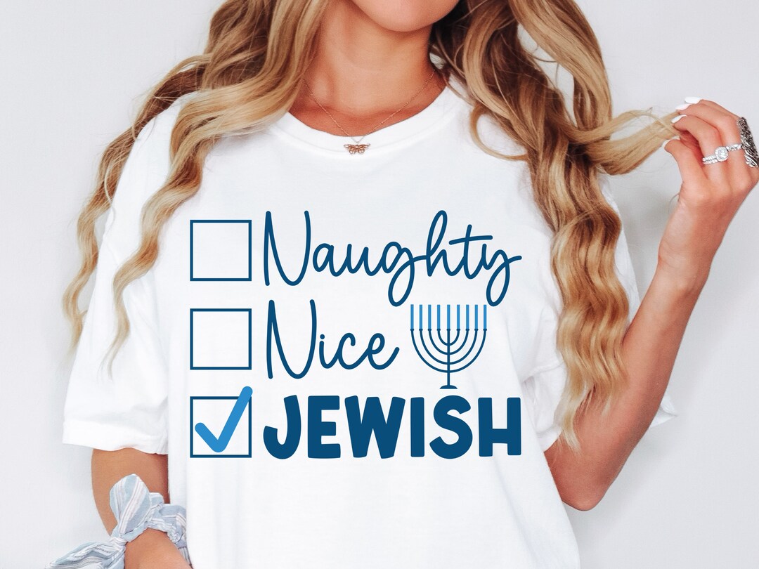 Naughty Nice Jewish SVG, Hanukkah Shirt, Happy Holidays Svg, Jewish ...